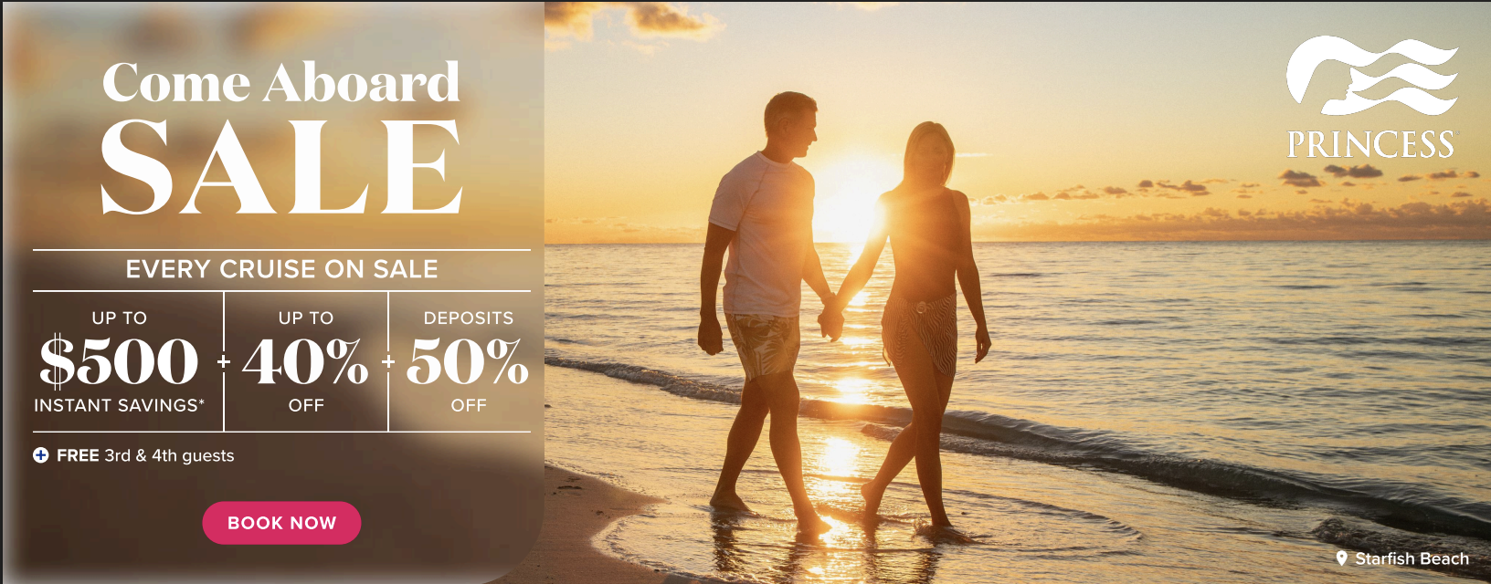 Princess Cruise's "Come Aboard" Sale