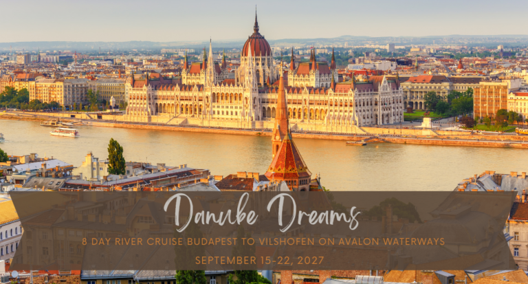 Danube River Cruise: September 15-22, 2027